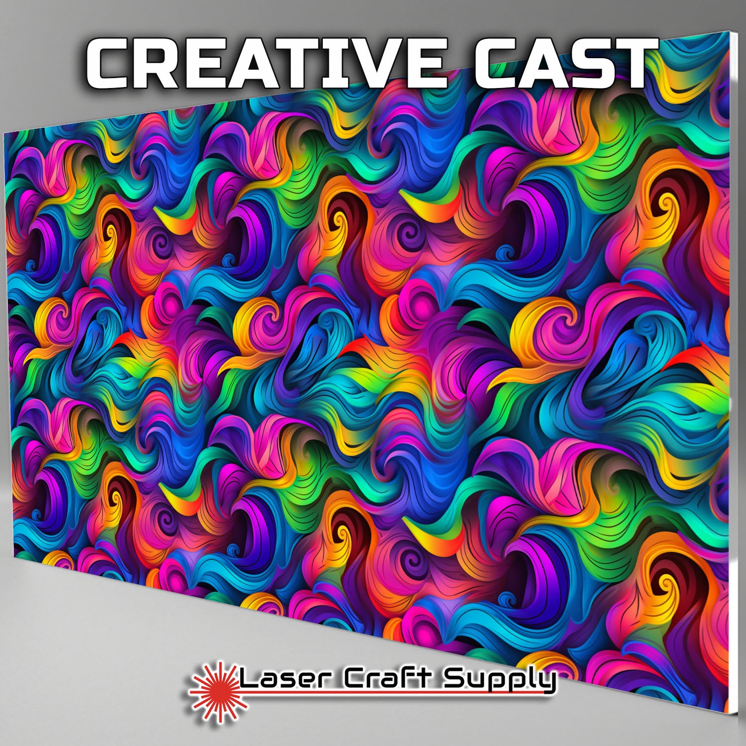 Creative Cast Acrylics - Color Swirls – Laser Craft Supply