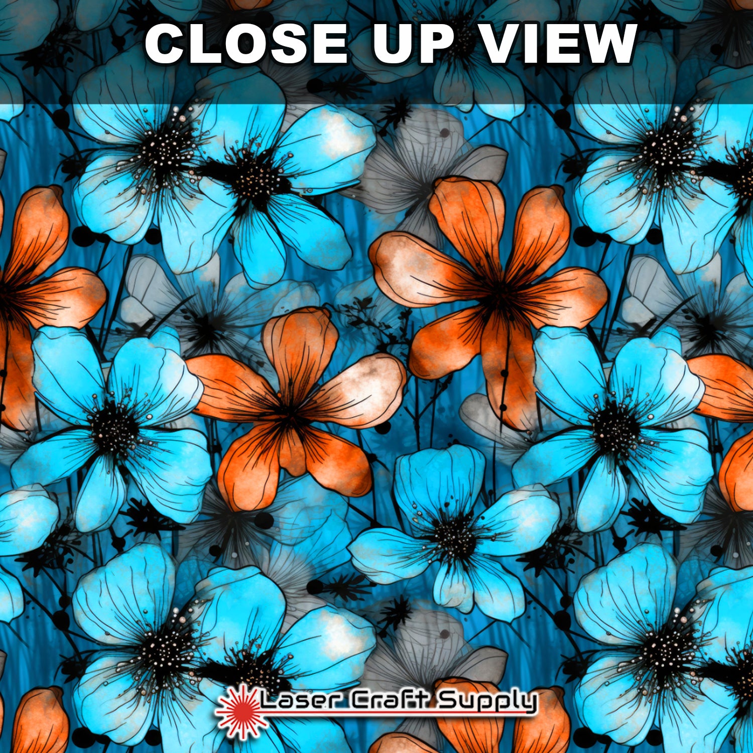 Creative Cast Acrylics - Flowers & Turquoise – Laser Craft Supply