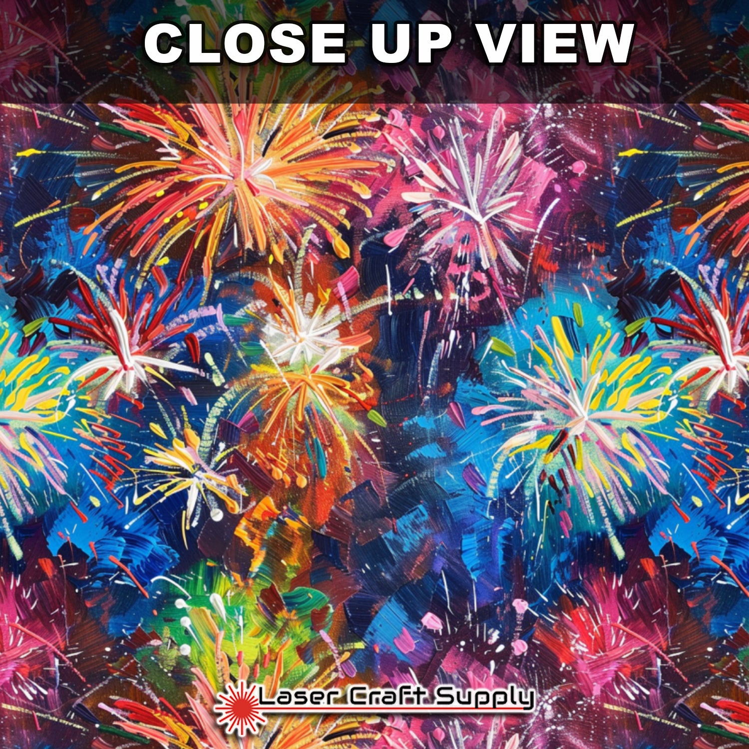 Creative Cast Acrylics - Painted Fireworks – Laser Craft Supply