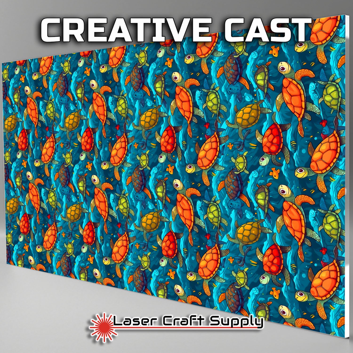 Creative Cast Acrylics - Playful Sea Turtles – Laser Craft Supply