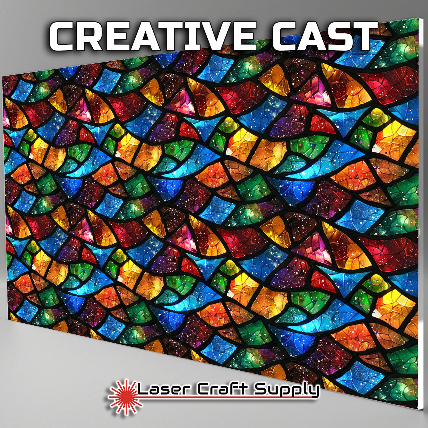 Creative Cast Acrylics - Colorful Glass- Stained Glass – Laser Craft Supply