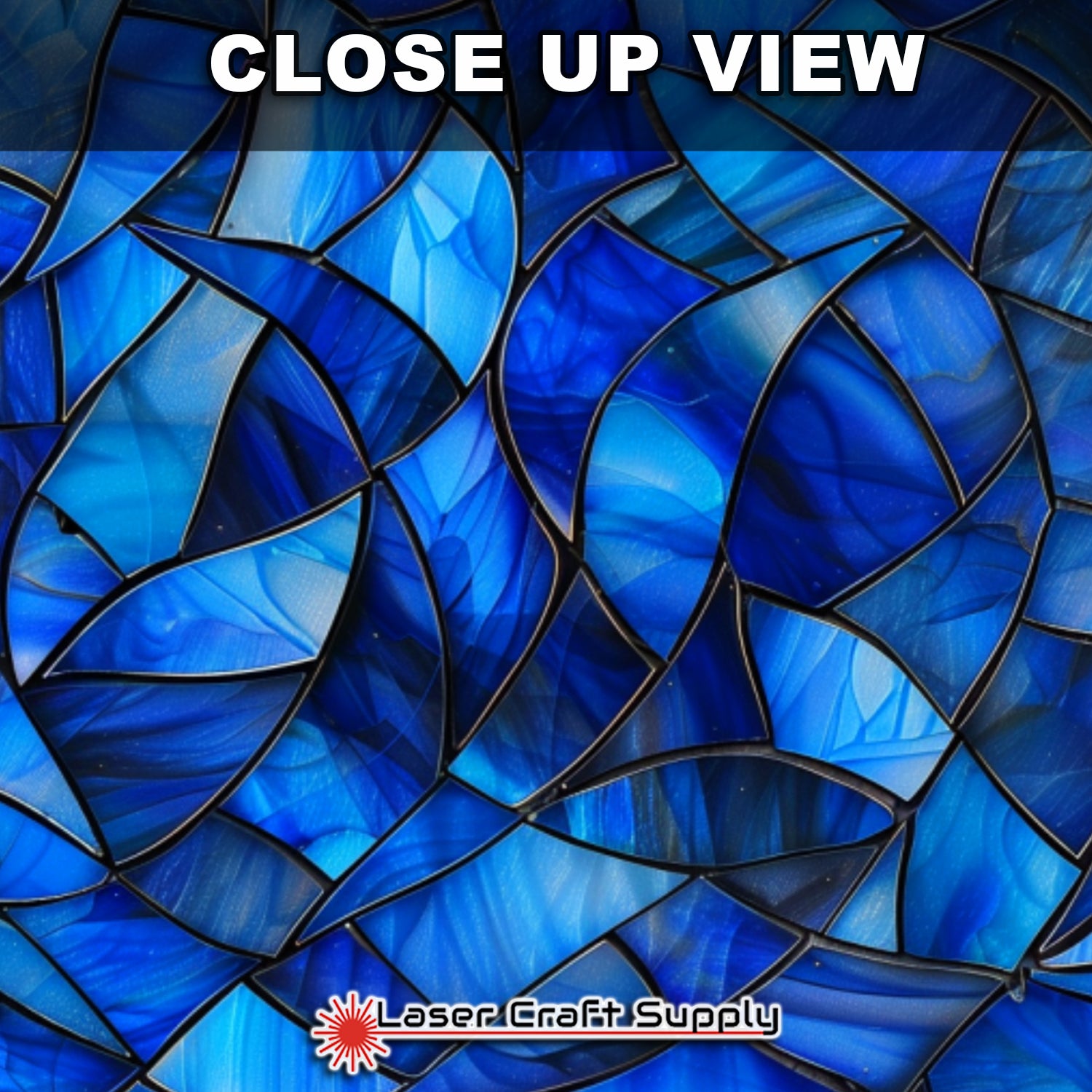 Creative Cast Acrylics - Dark Blue Crystals - Stained Glass – Laser ...