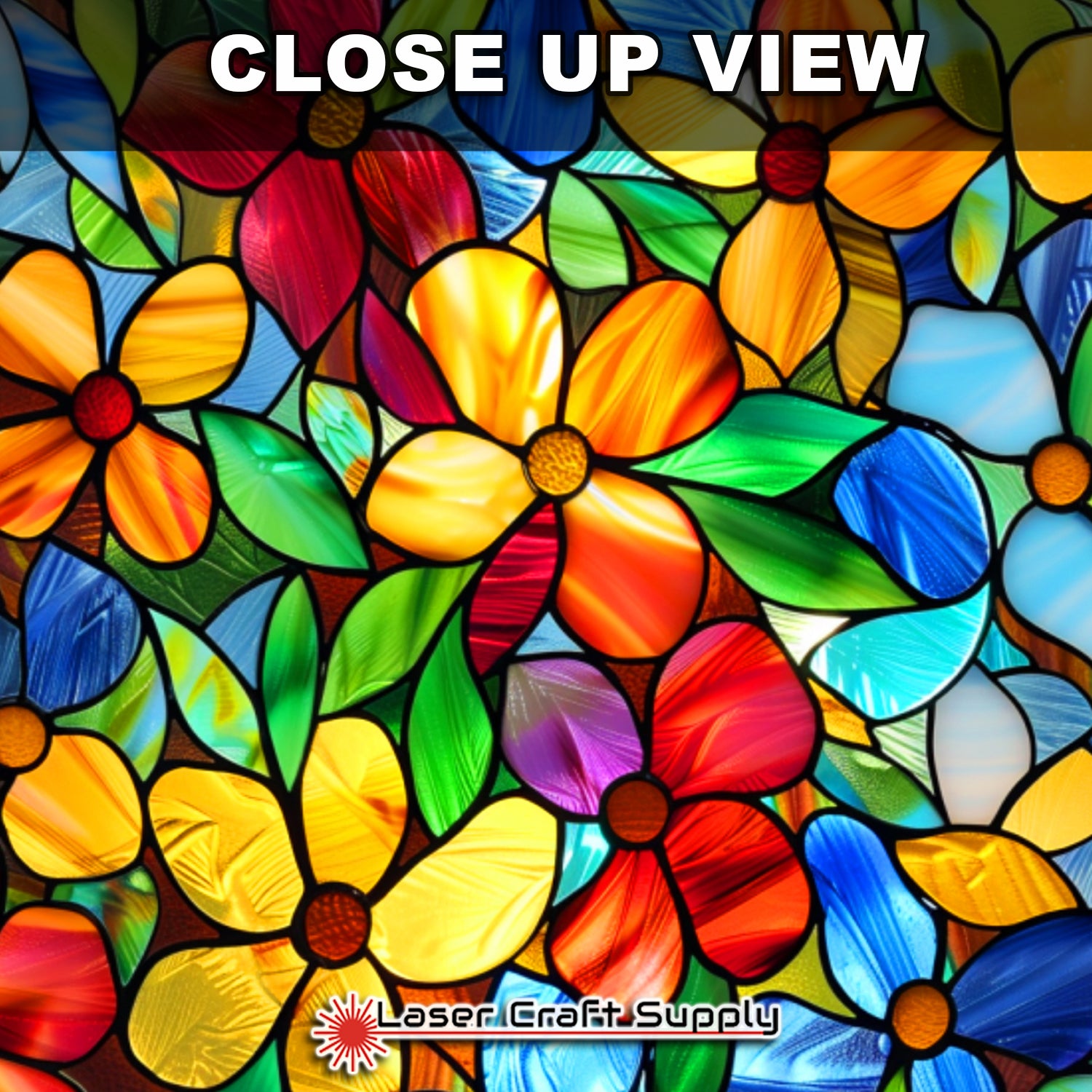 Creative Cast Acrylics - Fun Flowers - Stained Glass – Laser Craft Supply