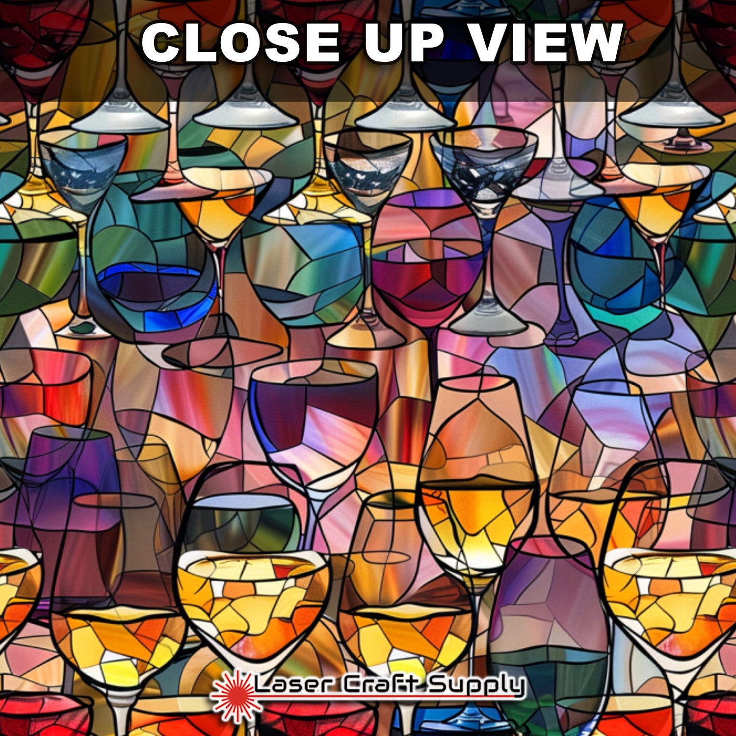 Creative Cast Acrylics - Wine Time - Stained Glass – Laser Craft Supply